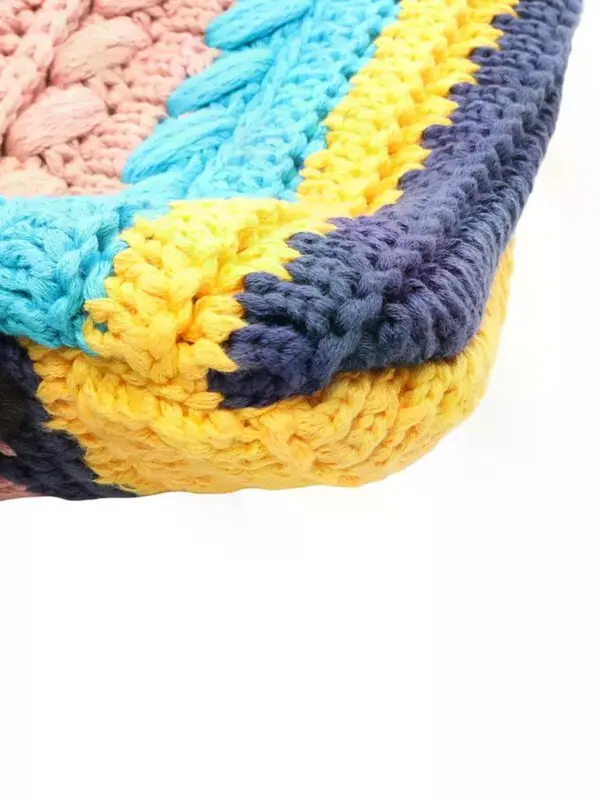 Gucci 2000-2015 Crochet And Knit Bamboo Horsebit 1955 Handbag - Multicolour