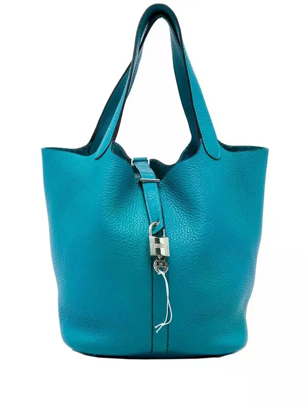 Hermès 2014 Clemence Picotin Lock 22 Handbag - Blue