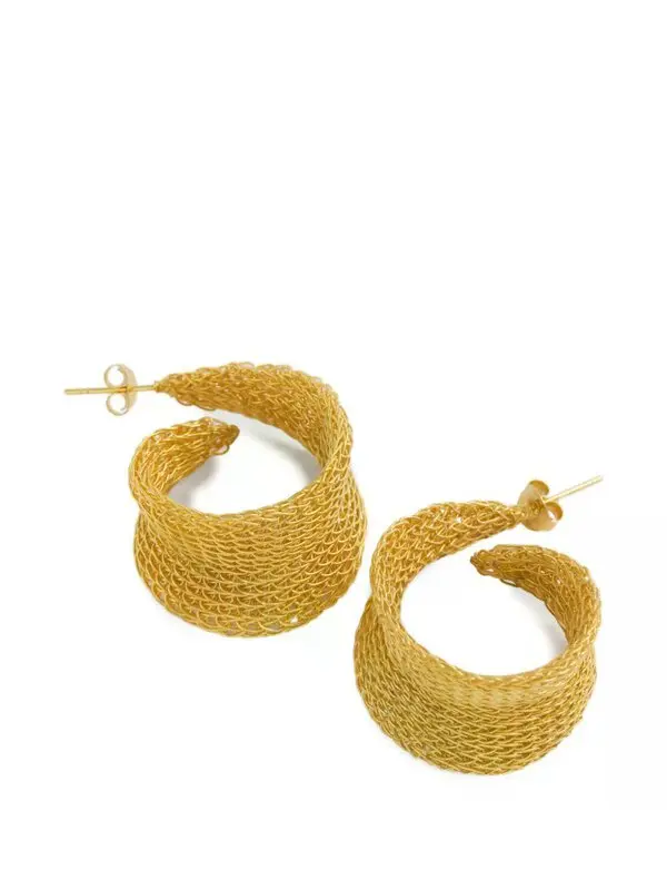 FREYA ROSE Weave Curled Hoops Earrings