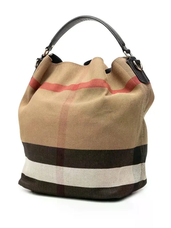Burberry 2015 House Check Canvas Ashby Satchel