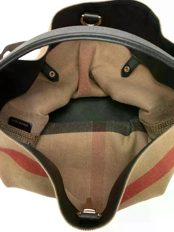 Burberry 2015 House Check Canvas Ashby Satchel
