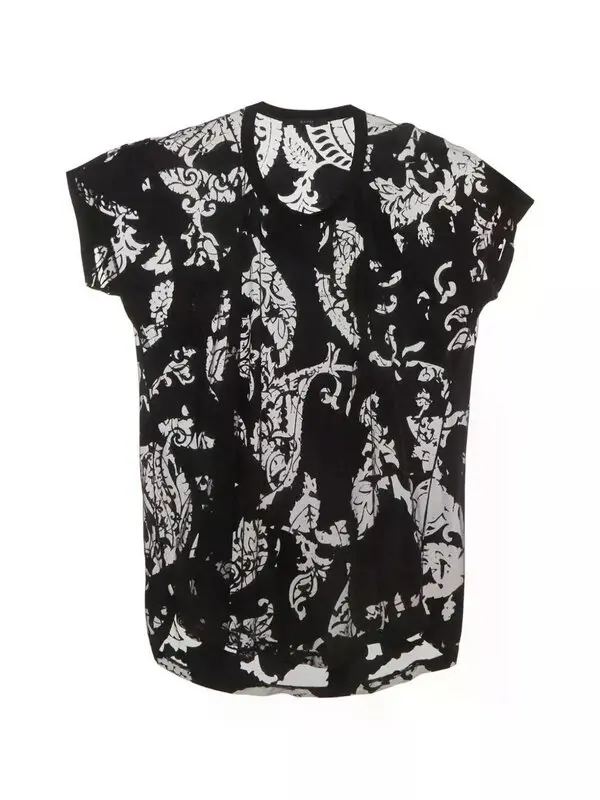 Gucci Floral-print T-shirt - Black