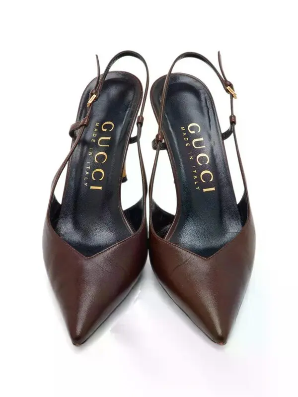 Gucci Pointed-toe Slingback Pumps
