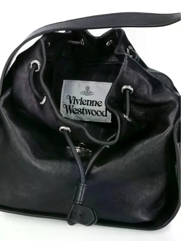 VIVIENNE WESTWOOD Stacey Orb-plaque Drawstring Bucket Bag