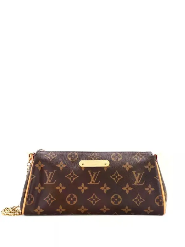 LOUIS VUITTON Eva Handbag Monogram Canvas Clutch Bag - Brown
