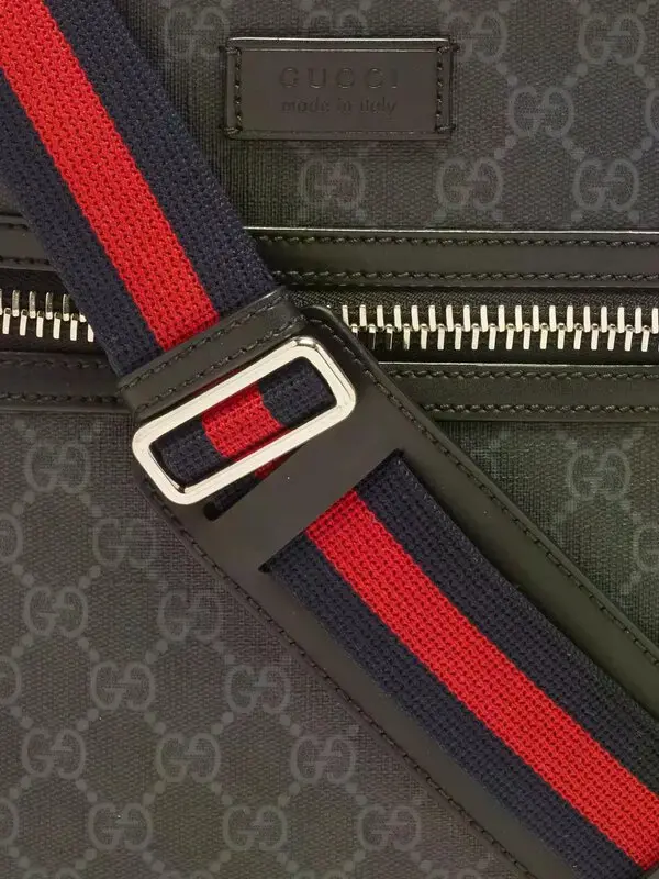 Gucci Gg Supreme Web Messenger Bag