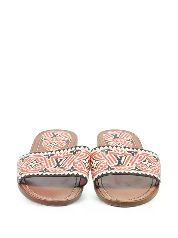 LOUIS VUITTON Lock It Graphic-motif Sandals