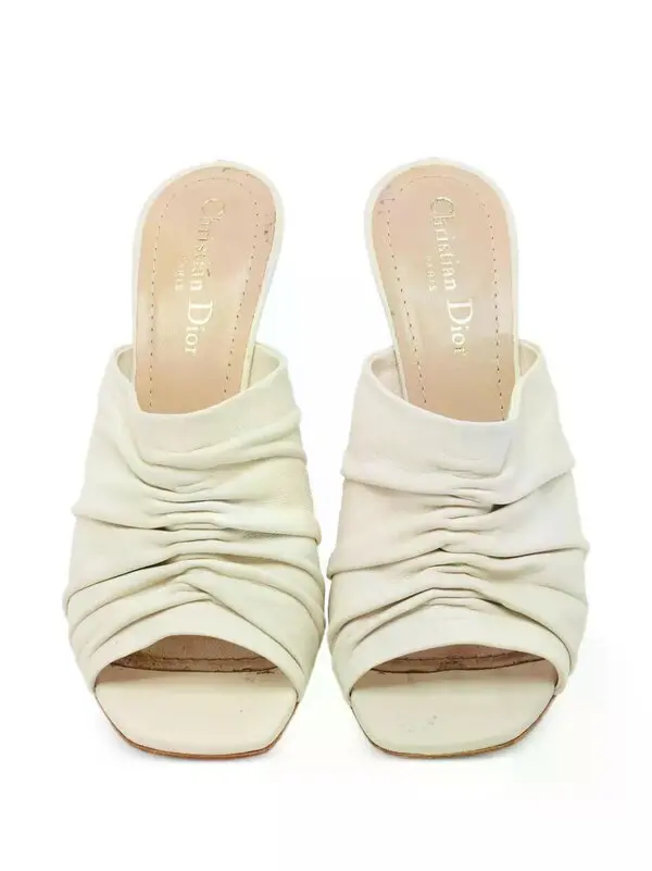 Dior D-fame Gathered Sandals