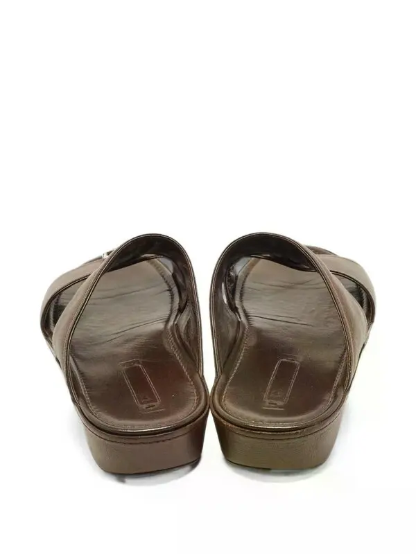 Prada Leather Buckle-detail Sandals