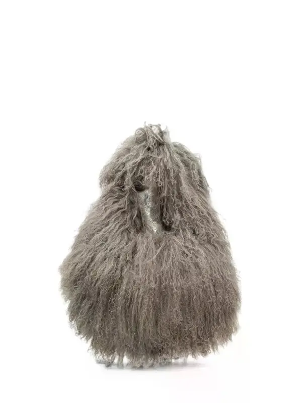 MARTHA LOUIS Annie Shearling Tote Bag - Grey