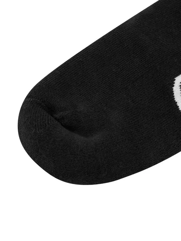 EVISU Slogan Jacquard Crew Socks