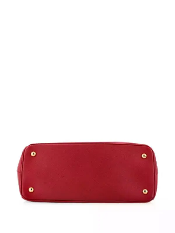 Prada Gardener's Saffiano Leather Medium Tote Bag - Red