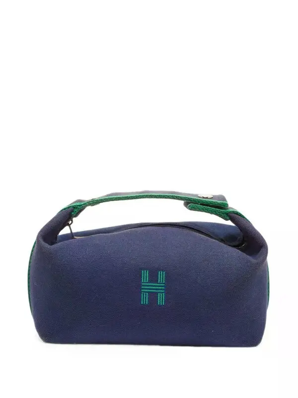 Hermès Small Bride-a-brac Canvas Pouch - Blue