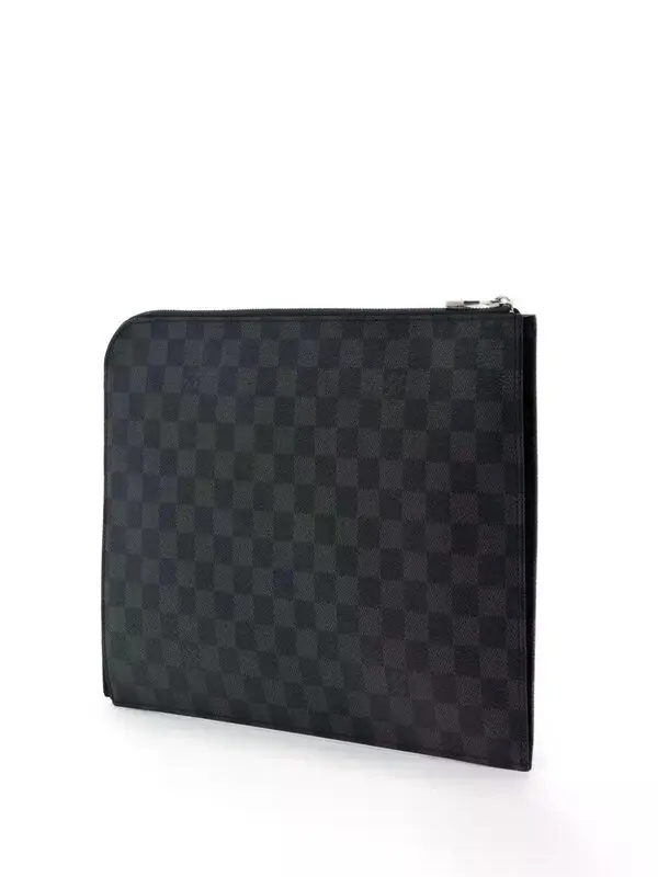 LOUIS VUITTON Damier Graphite Pochette Jour Gm Clutch Bag