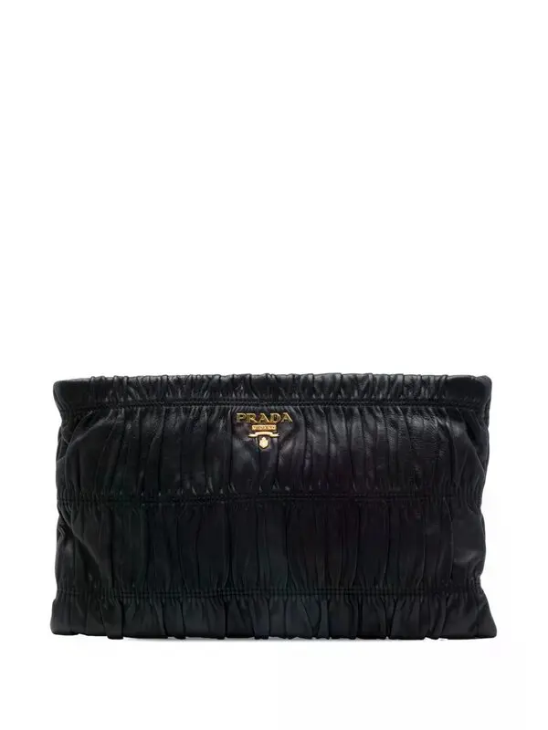 Prada 2010-2026 Nappa Gaufre Clutch Bag