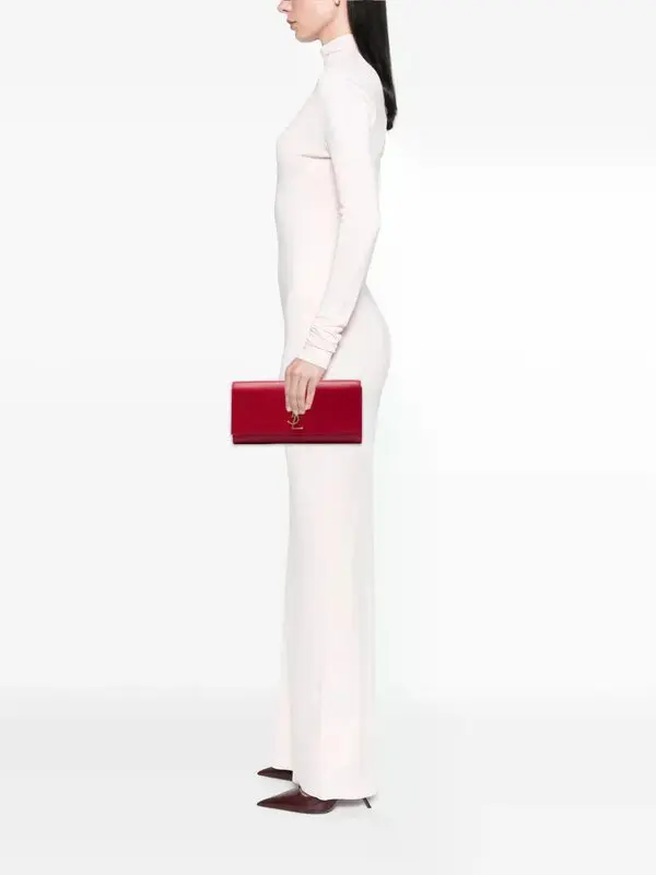 Saint Laurent 2013-2026 Smooth Leather Cassandre Clutch Bag