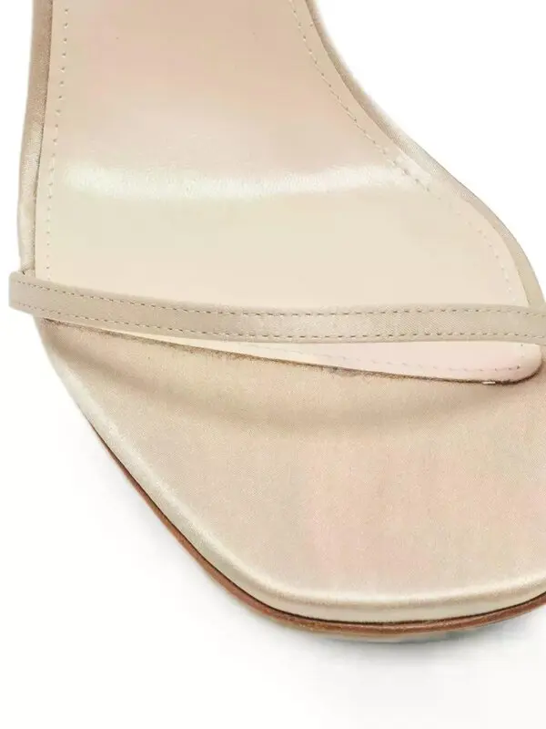 ANDREA WAZEN Rouches Ankle-strap Sandals