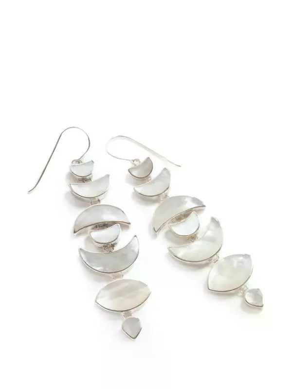 FREYA ROSE Warrioress Moon-design Earrings - Silver