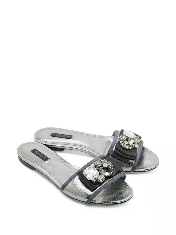 Dolce & Gabbana Sofia Crystal-embellished Sandals