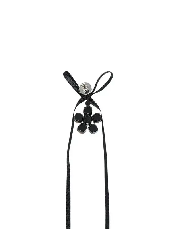 Simone Rocha Crystal-embellished Ribbon Earrings