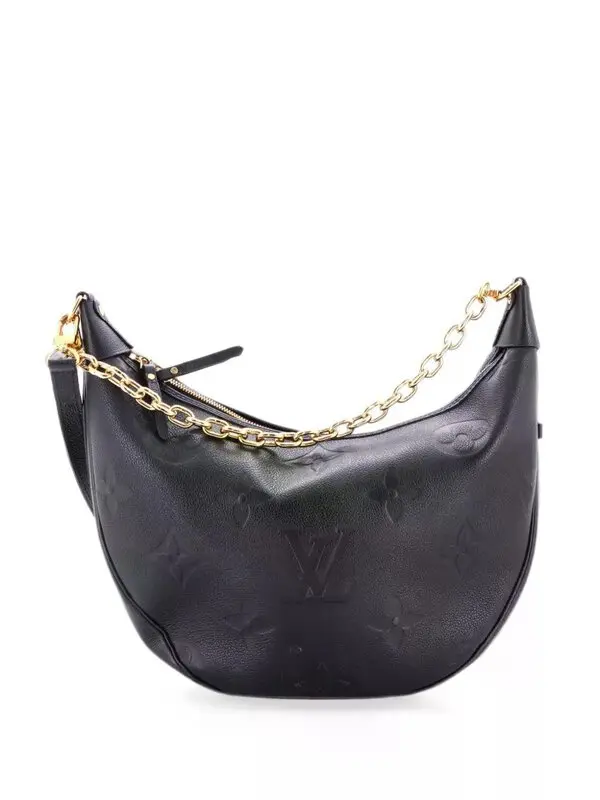 LOUIS VUITTON Loop Monogram Empreinte Giant Hobo Bag - Black