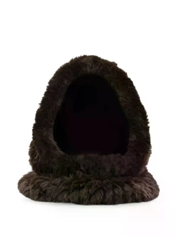 Pinko Faux-fur Balaclava Hat