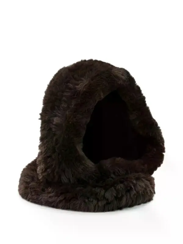 Pinko Faux-fur Balaclava Hat