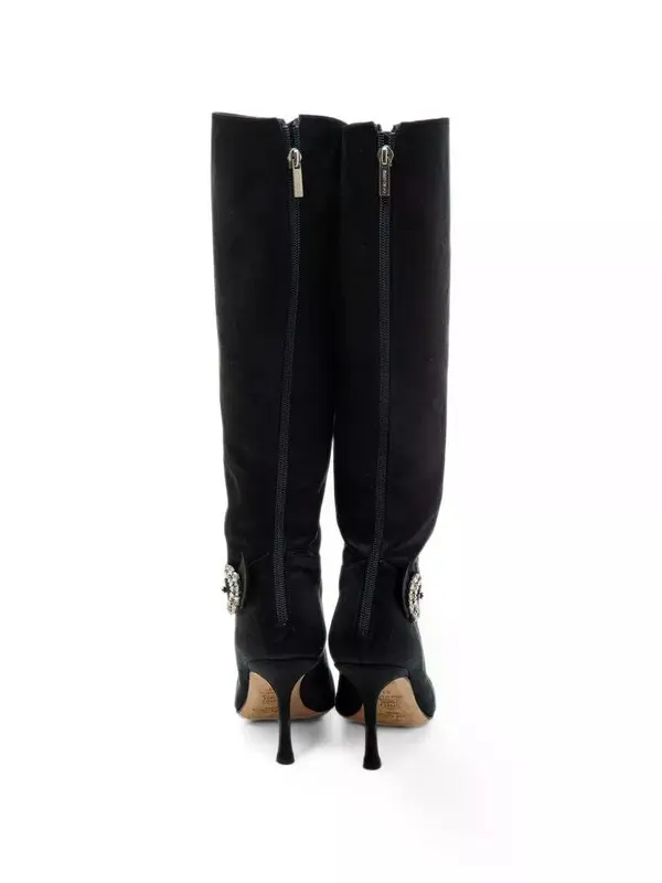 JIMMY CHOO Crystal-embellished Boots