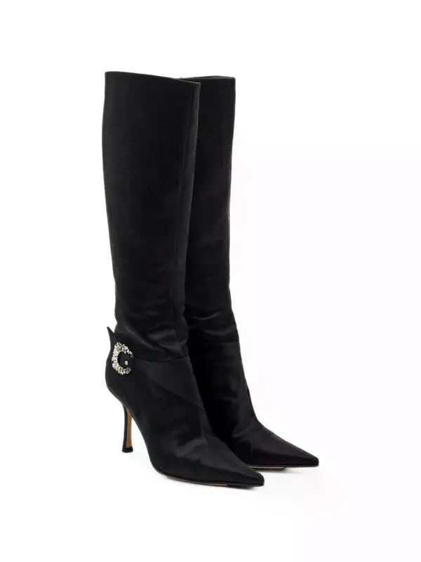 JIMMY CHOO Crystal-embellished Boots