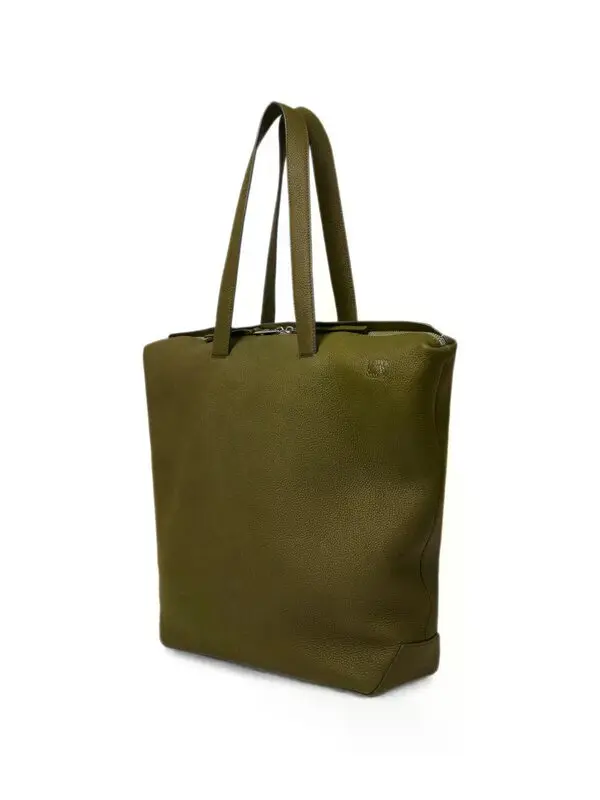 Paul Smith Khaki Leather Tote Bag