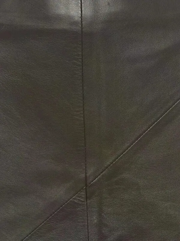 Dodo Bar Or Slit-detail Leather Midi Skirt