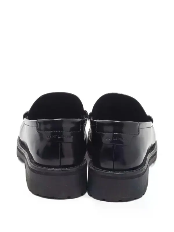 Saint Laurent Le Penny Leather Loafers