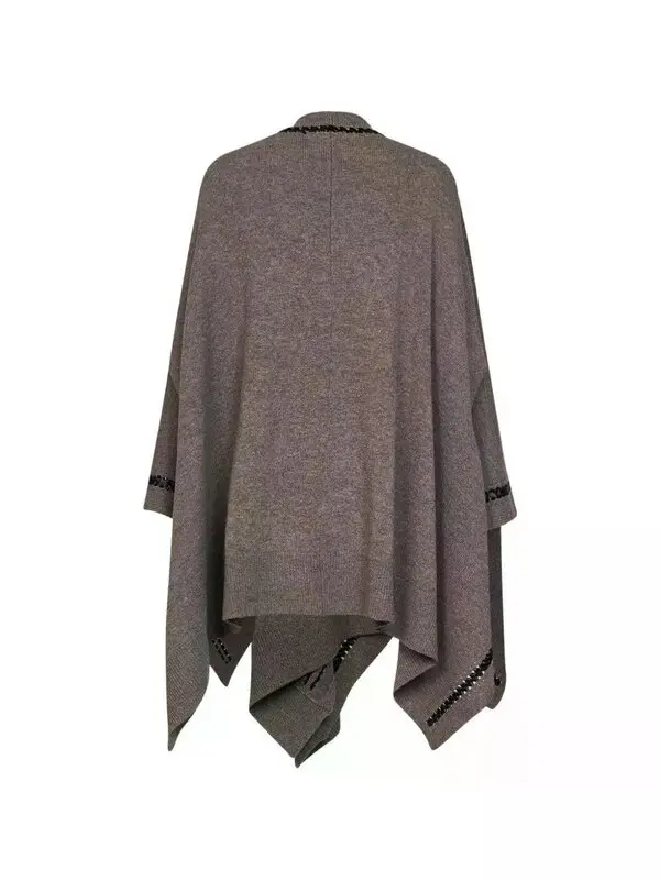 P.a.r.o.s.h Whipstitch-trim Knitted Cape