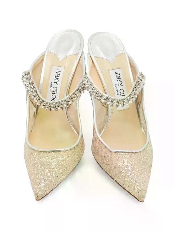 JIMMY CHOO Bing Crystal-embellished Mules