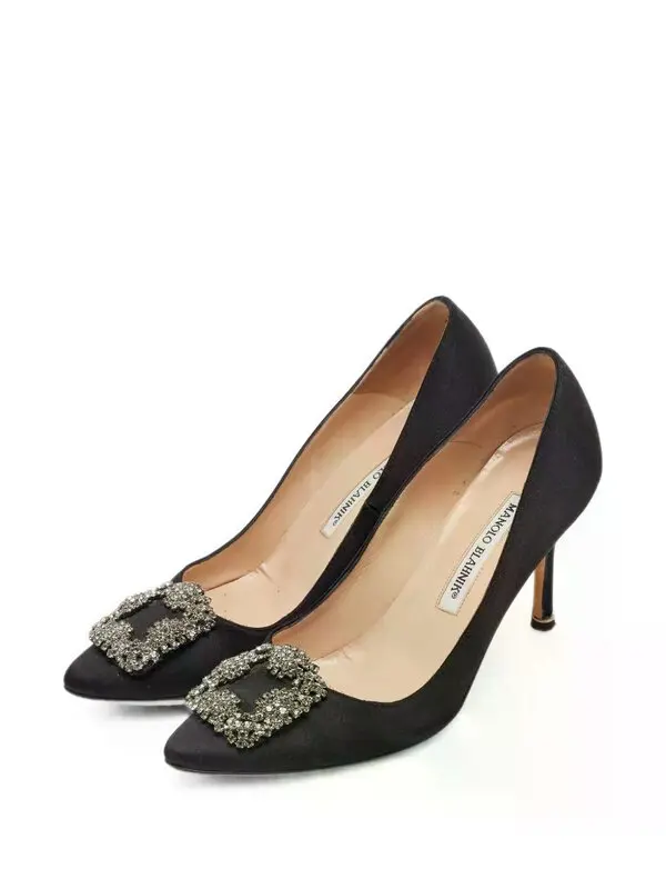 Manolo Blahnik Hangisi Crystal-embellished Pumps