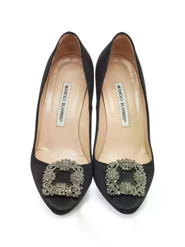 Manolo Blahnik Hangisi Crystal-embellished Pumps
