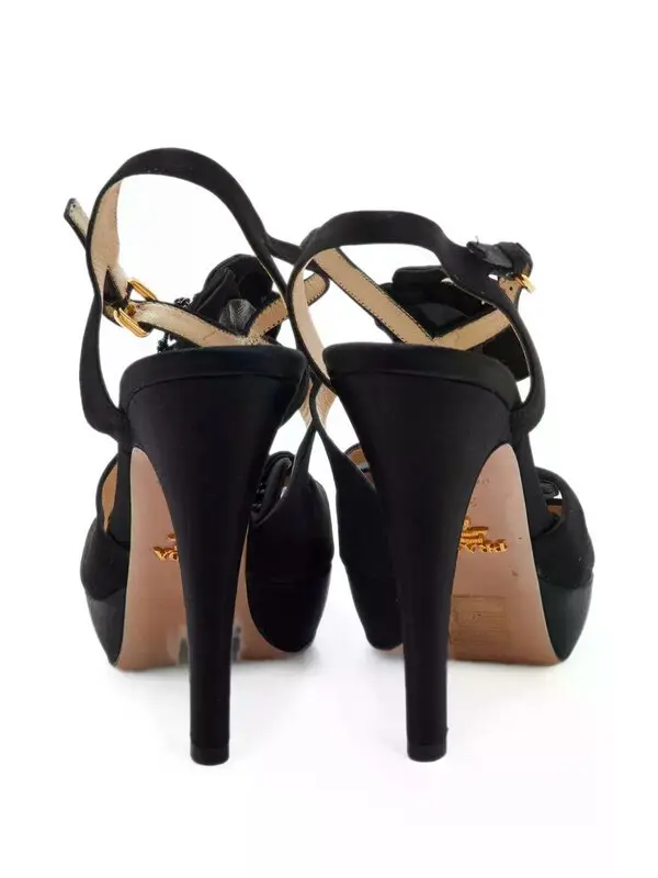 Prada Floral-embellished Platform Sandals