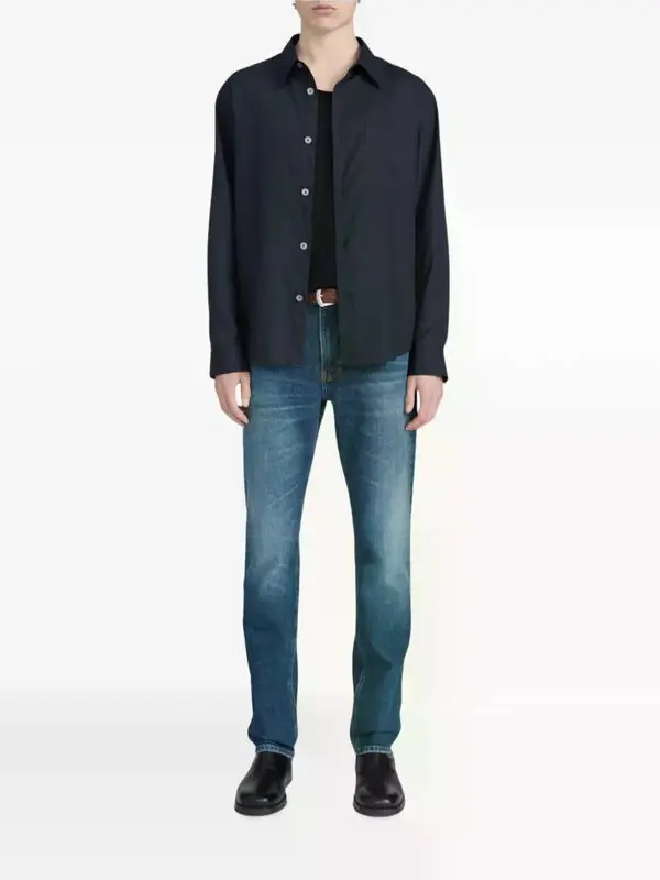 FRAME Modern Faded Straight-leg Jeans