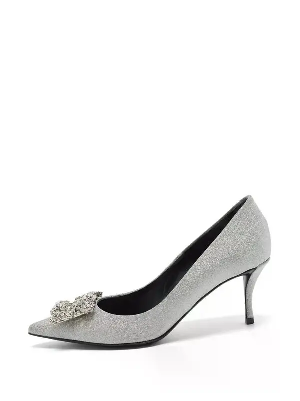 ROGER VIVIER Efflorescence Glitter Pumps - Silver