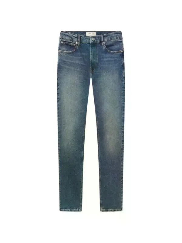 FRAME Modern Straight Faded-effect Jeans