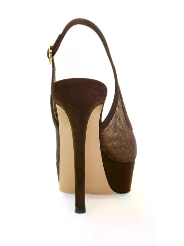 GIANVITO ROSSI Nikki Platform Slingback Pumps