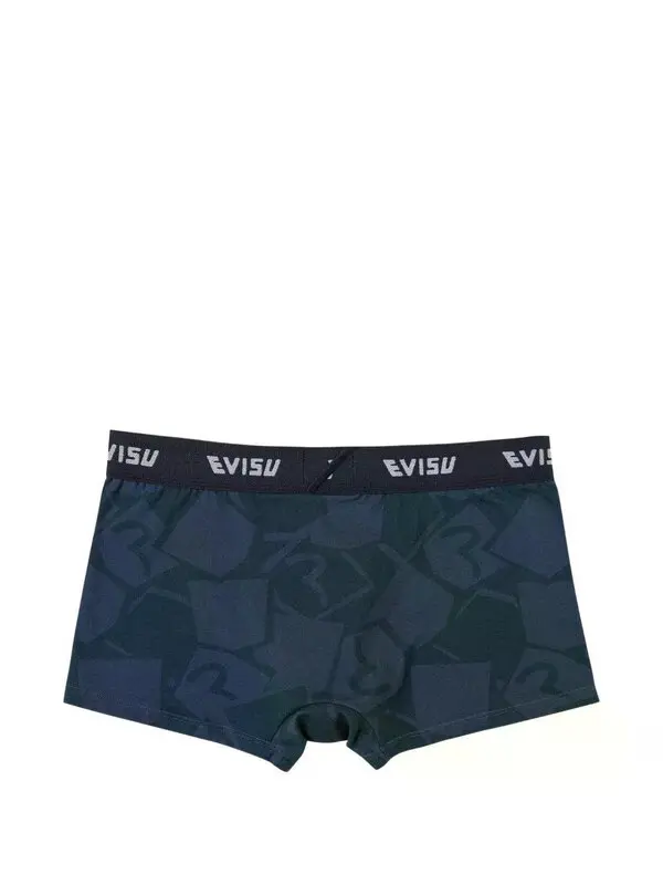EVISU Seagull Logo-waistband Monogram-print Boxers