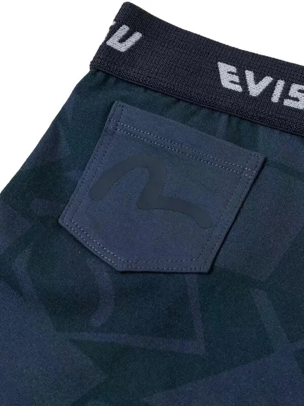 EVISU Seagull Logo-waistband Monogram-print Boxers