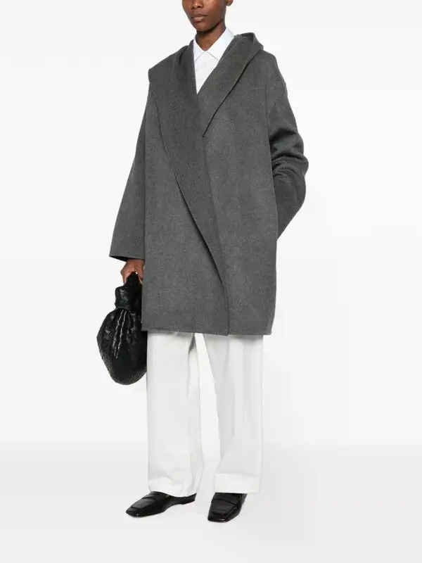 TOTEME Hooded Shawl-lapel Oversized Coat