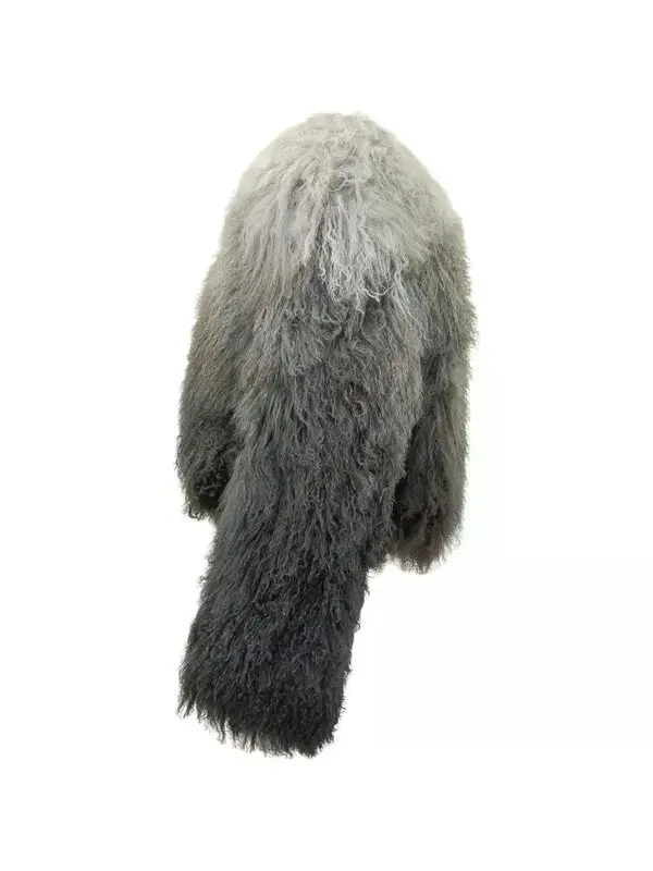 MARTHA LOUIS Ombre-effect Mongolian-fur Jacket