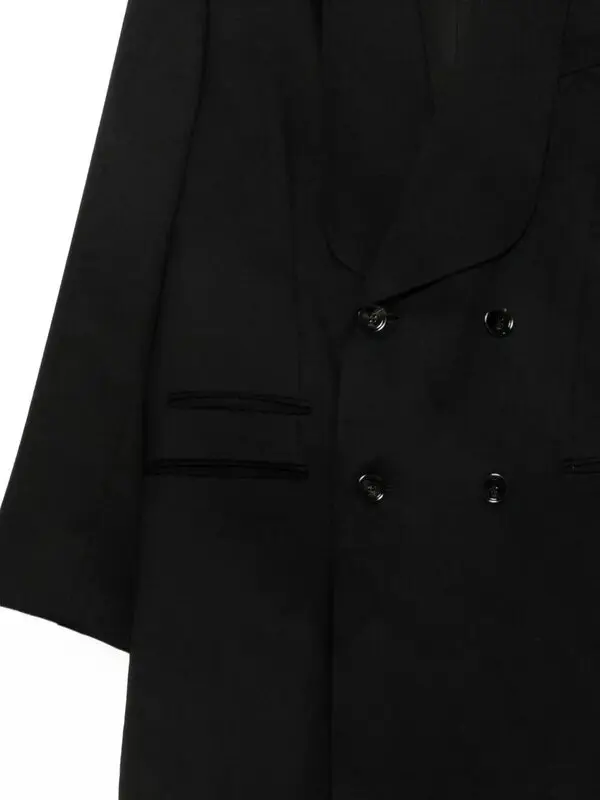 AMI Paris Double-breasted Shawl-collar Coat