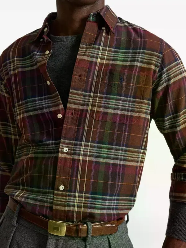 Polo Ralph Lauren Custom-fit Plaid Oxford Shirt
