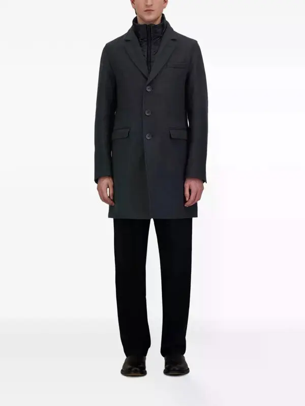 Herno Layered Single-breasted Coat