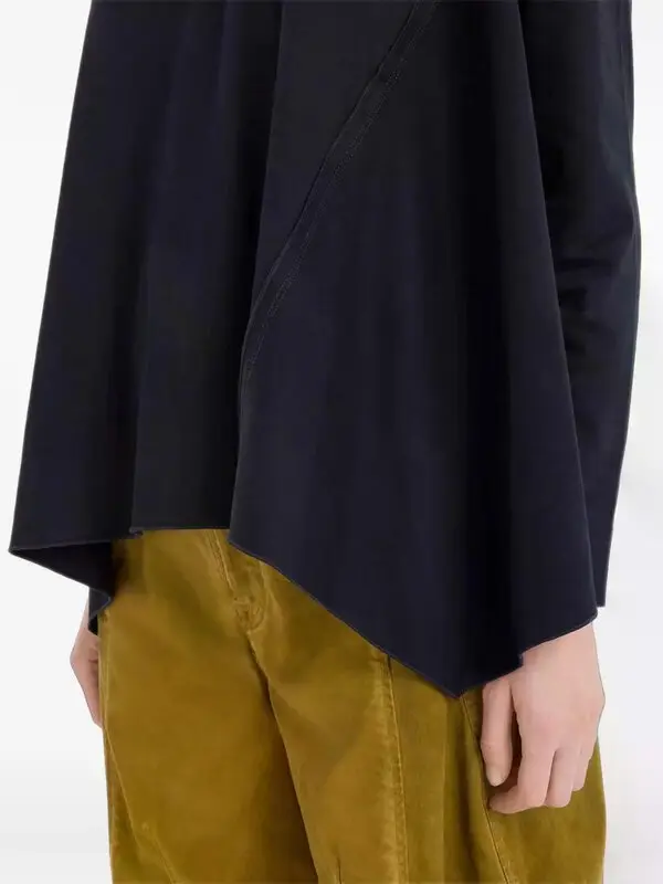 High Asymmetric Long-sleeved T-shirt