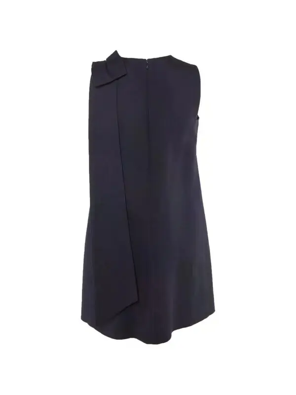 Valentino Garavani Bow-detail Sleeveless Mini Dress - Blue